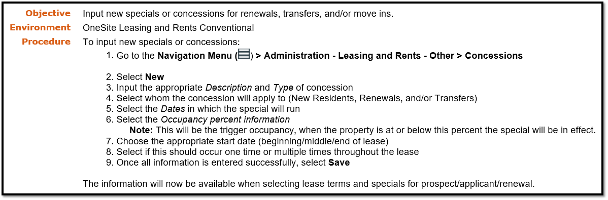 Adding an Incentive in OneSite Administration – RKW Residential ...