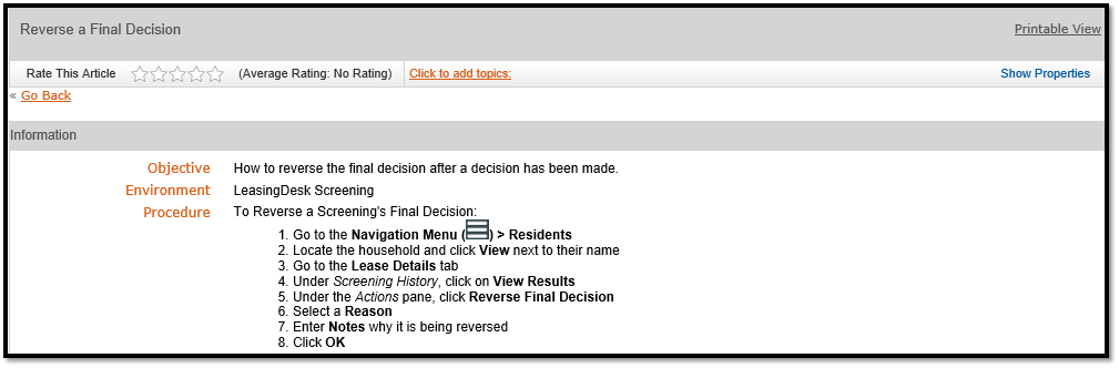 How To Reverse The Final Screening Decision After A Decision Has Been ...
